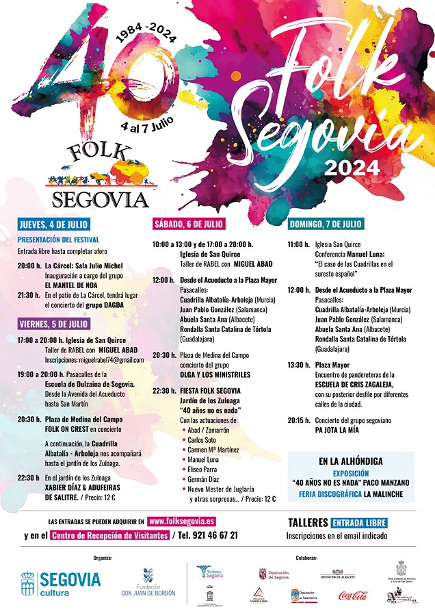 Folk Segovia cumple 40 ediciones con un variado programa de conciertos, pasacalles y talleres ...